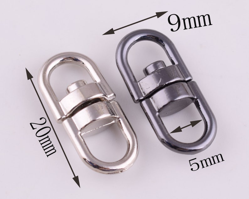 Swivel Connector Double Loops Swivel Clasp 20mm Swivel Key | Etsy