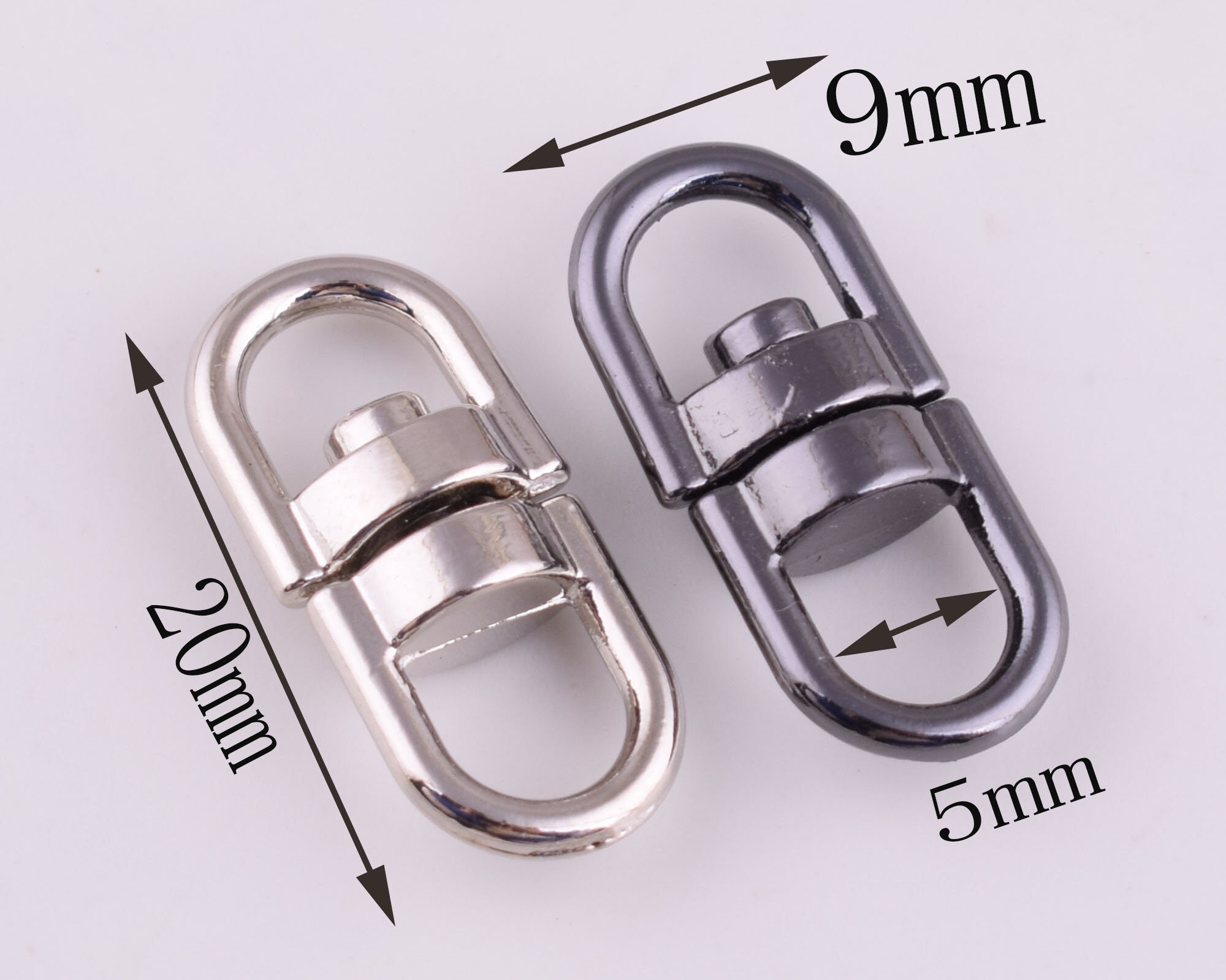 Swivel Connector Double Loops Swivel Clasp 20mm Swivel key | Etsy