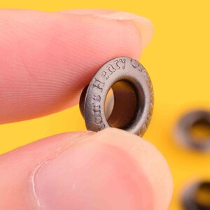 Gunmetal Eyelet Grommet With Washers 5mm Grommets Eyelets Brass Metal ...