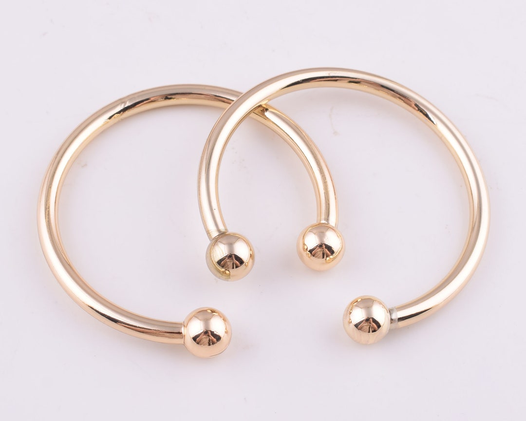 Metal Bag Handle Light Gold Purse Handles Bag Handle 2 Inch Purse Frame ...