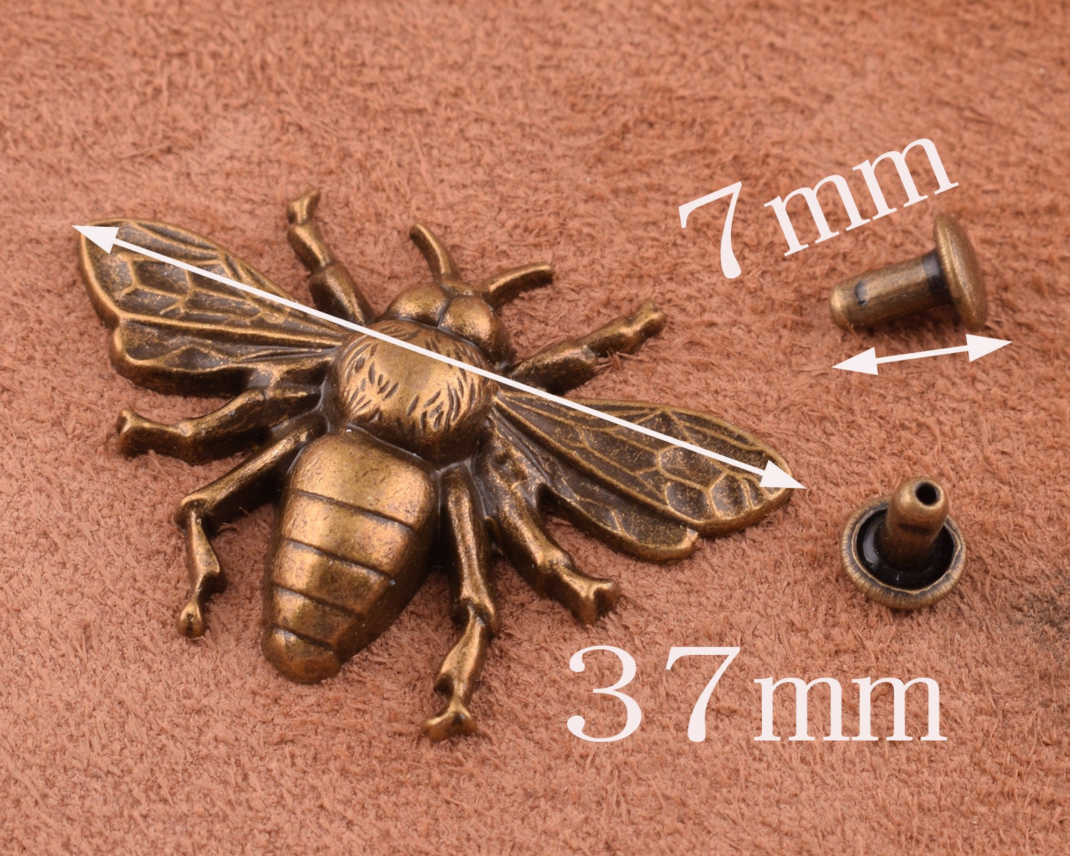 10 Piece Metal Bee Rivets Charm Hook Clasps Sewing Garment Rivets ...