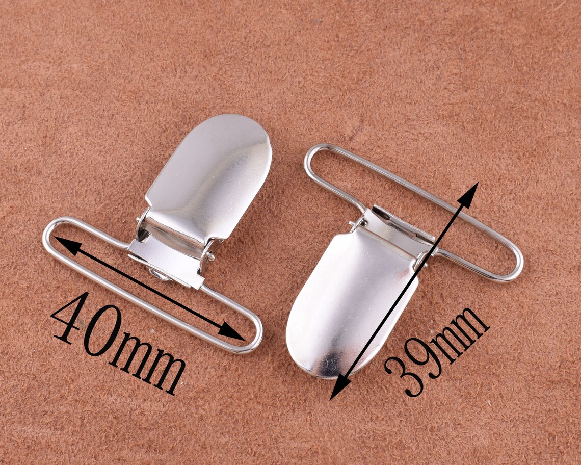 Metal Suspender Clips Pacifier Mitten Suspender Clips40mm | Etsy