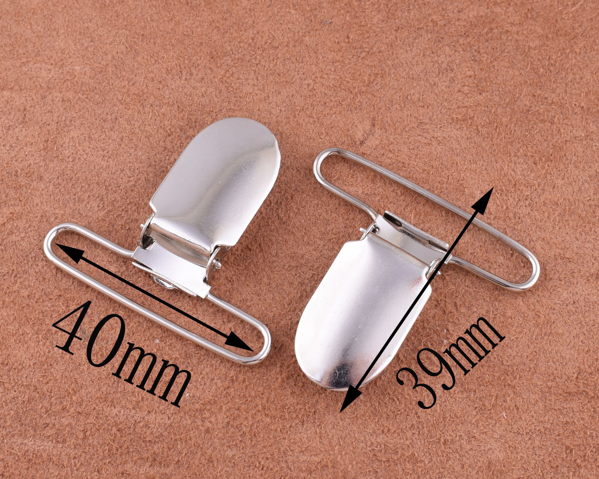 Metal Suspender Clips Pacifier Mitten Suspender Clips40mm | Etsy