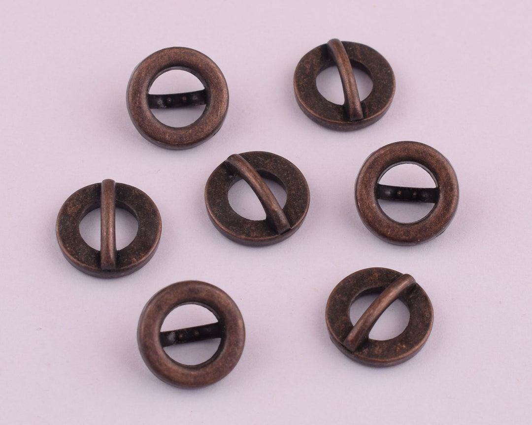 Round Metal Buttons 10mm Zinc Alloy Metal Buttons Metal Shank Buttons ...