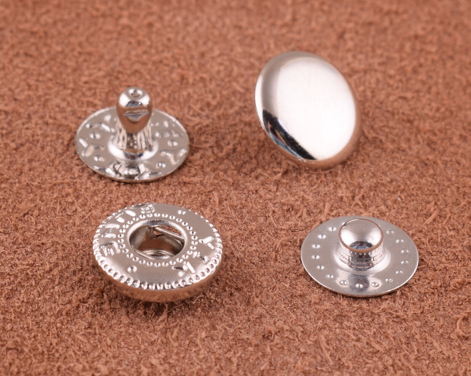 30 Sets 105.5 Mm Copper Metal Rivets Silver Snap Fasteners - Etsy