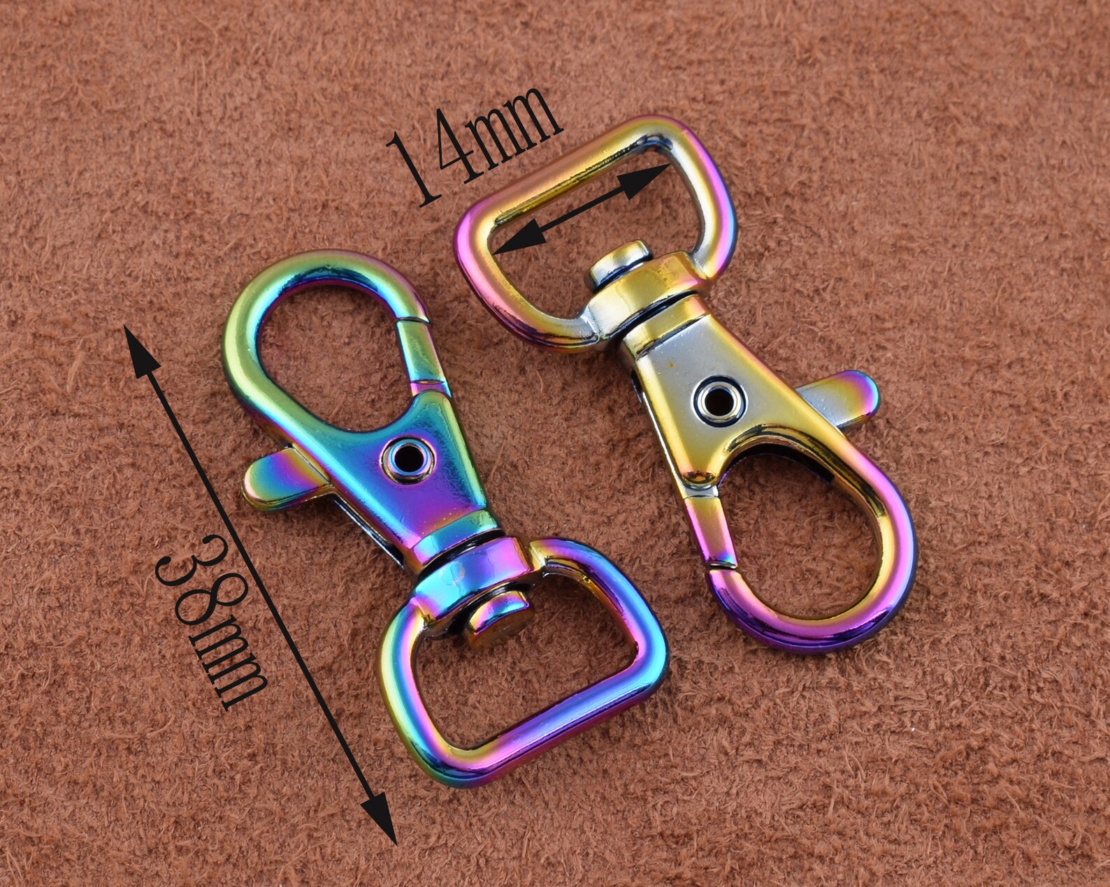Trigger Snap Hooks Purse Hook Rainbow Key Hook3814mm Push - Etsy