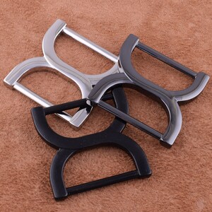 Double D Ring Zinc Alloy Push Gate Hook Swivel Hook Chain Strap D Ring ...