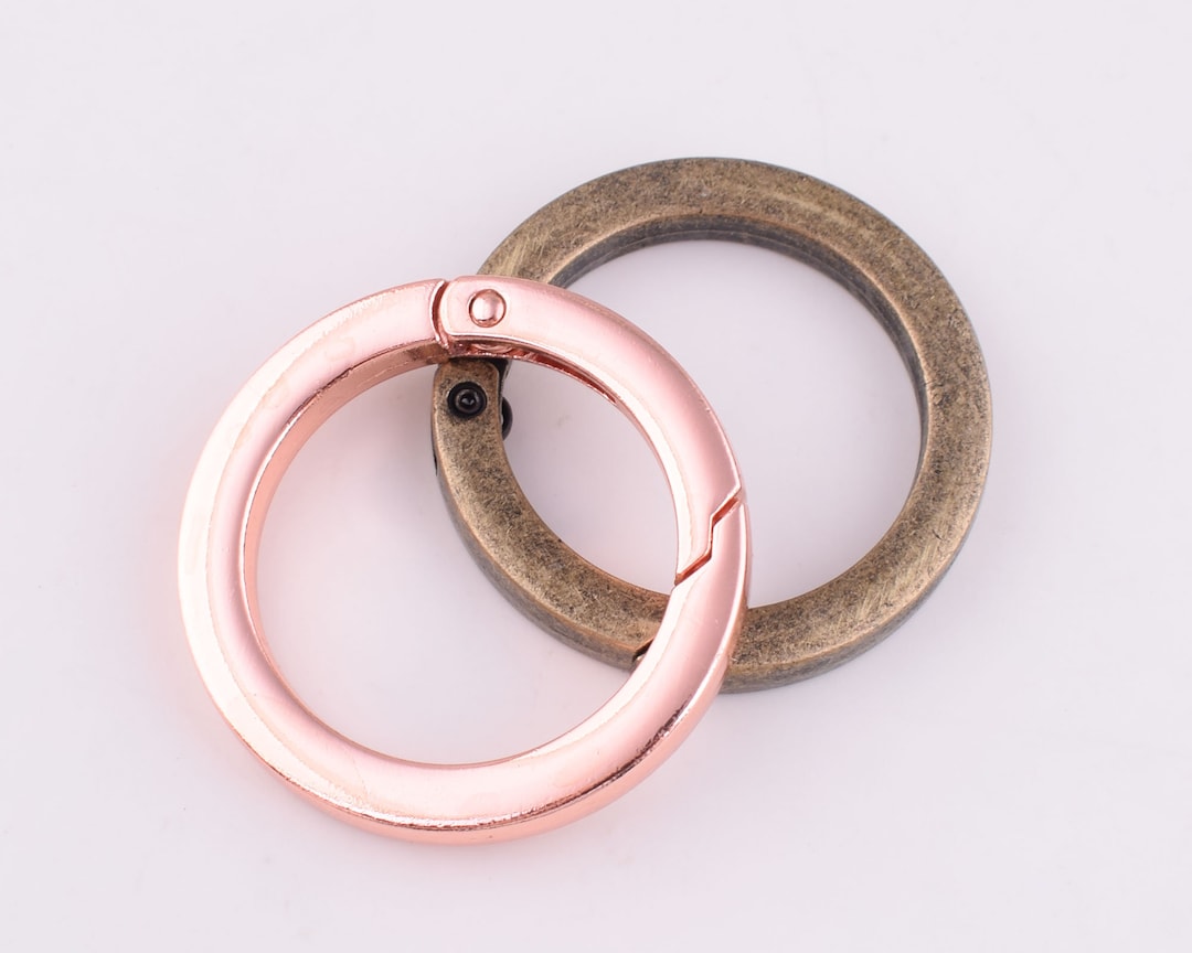 Spring Gate Ring Bronze/rose Gold O-rings Metal O Rings,1 Inch Spring ...