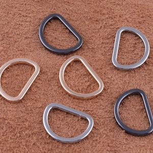 1/2 Inch D Rings Jump Rings Mini D Rings Strap Ring Purse Rings ...