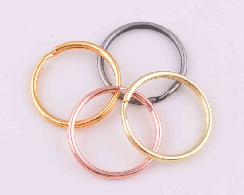 30mm Round Split Ringiron Circle Key Ringsolid Keychain Ring - Etsy