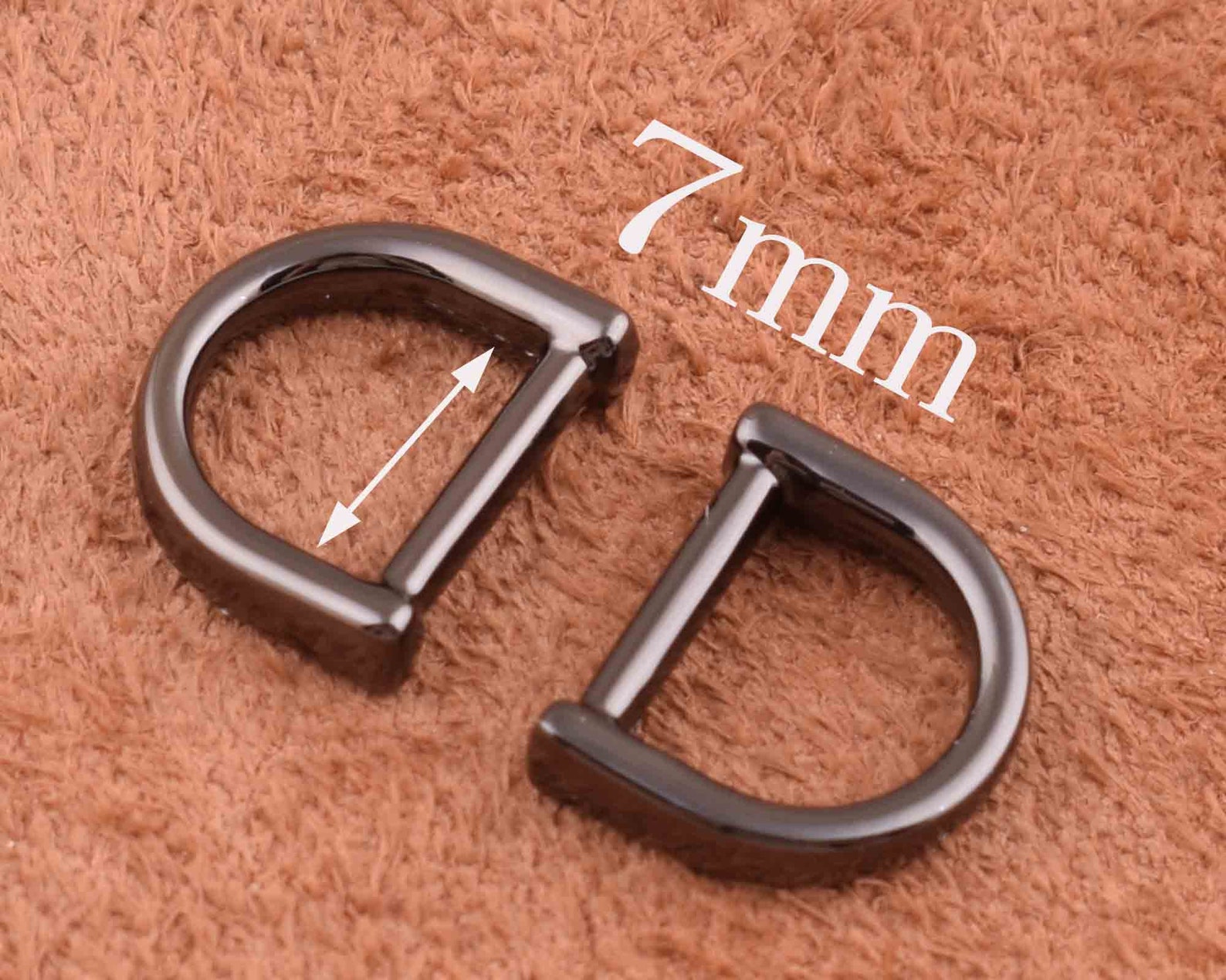 15pcs Small D Rings 8mm and 7mm Gunmetal D Ring Buckle Purse - Etsy