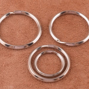 Four Kinds of Size Key Rings,27/25/23/16mm Key Fob Ring Metal 1 Inch ...