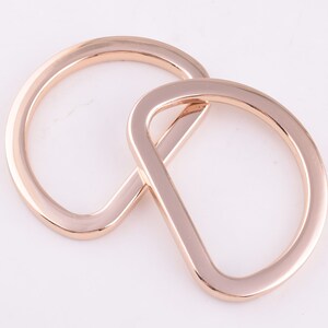 Flat Cast D Rings Light Gold Flat Strap D Ring Purse D Ring Buckle ...