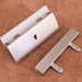 Matte Silver Purse Locks With Key Flip Lock 7638mm Square Twist Turn ...
