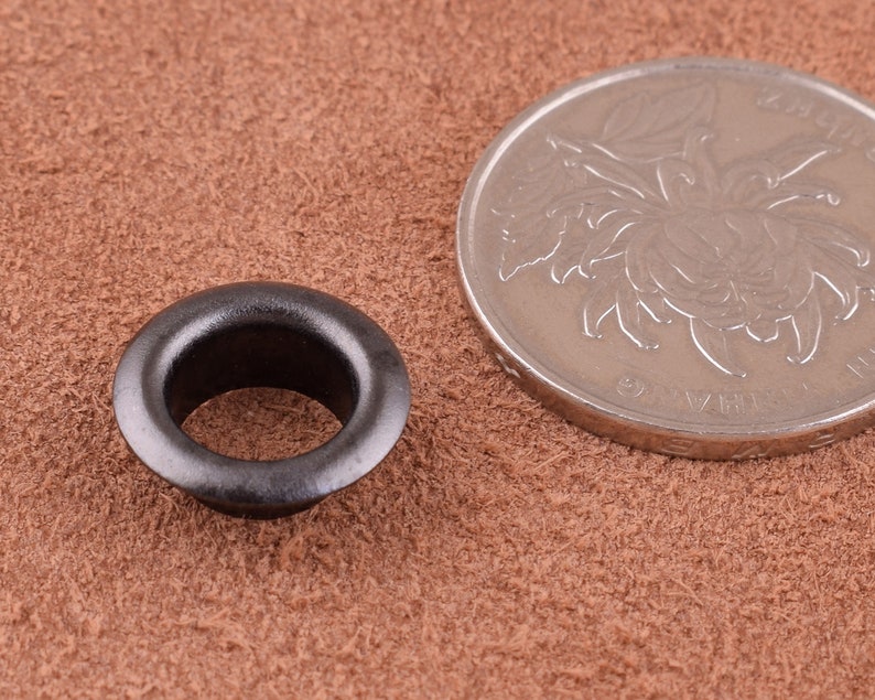 100 PCS Black Eyelets Round Grommet Eyelets 8mm With Inner - Etsy