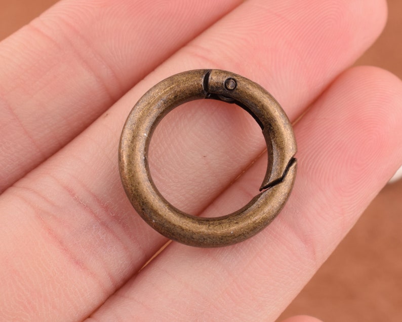 Spring gate ring Thick spring ring push gate snap hook13mm | Etsy