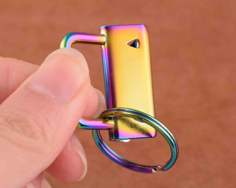 10 Sets Key Fob Hardware With Key Rings Sets,1.25 and 1 Inch Key Fob ...