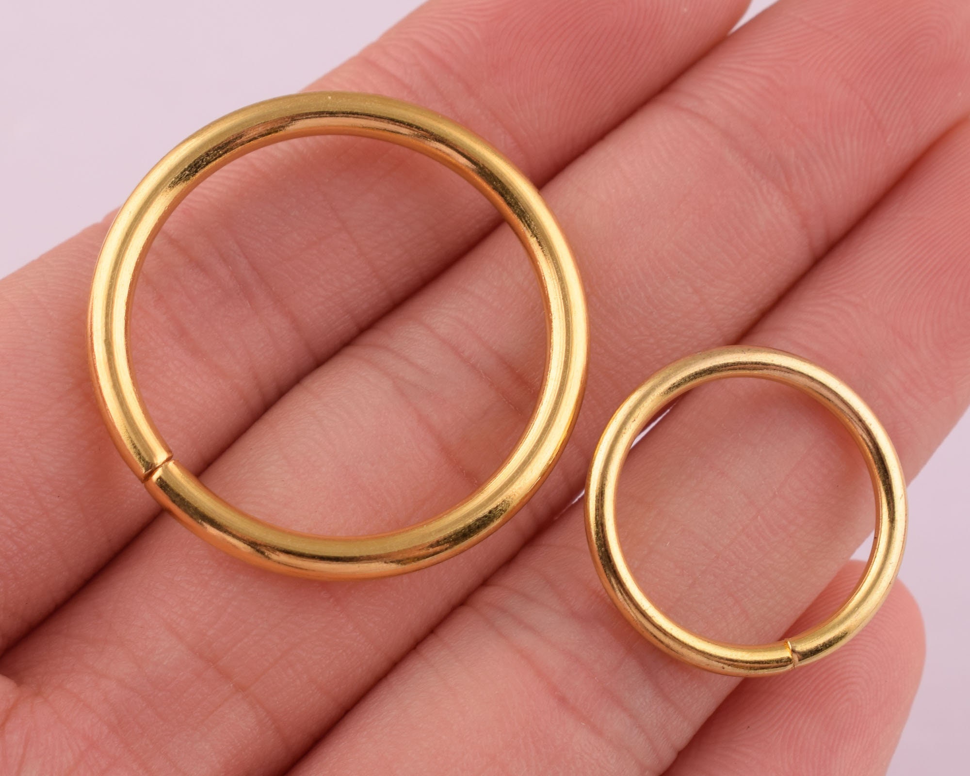 Metal O-rings Welded O Rings Large Wire Loop Gold Purse Ring - Etsy