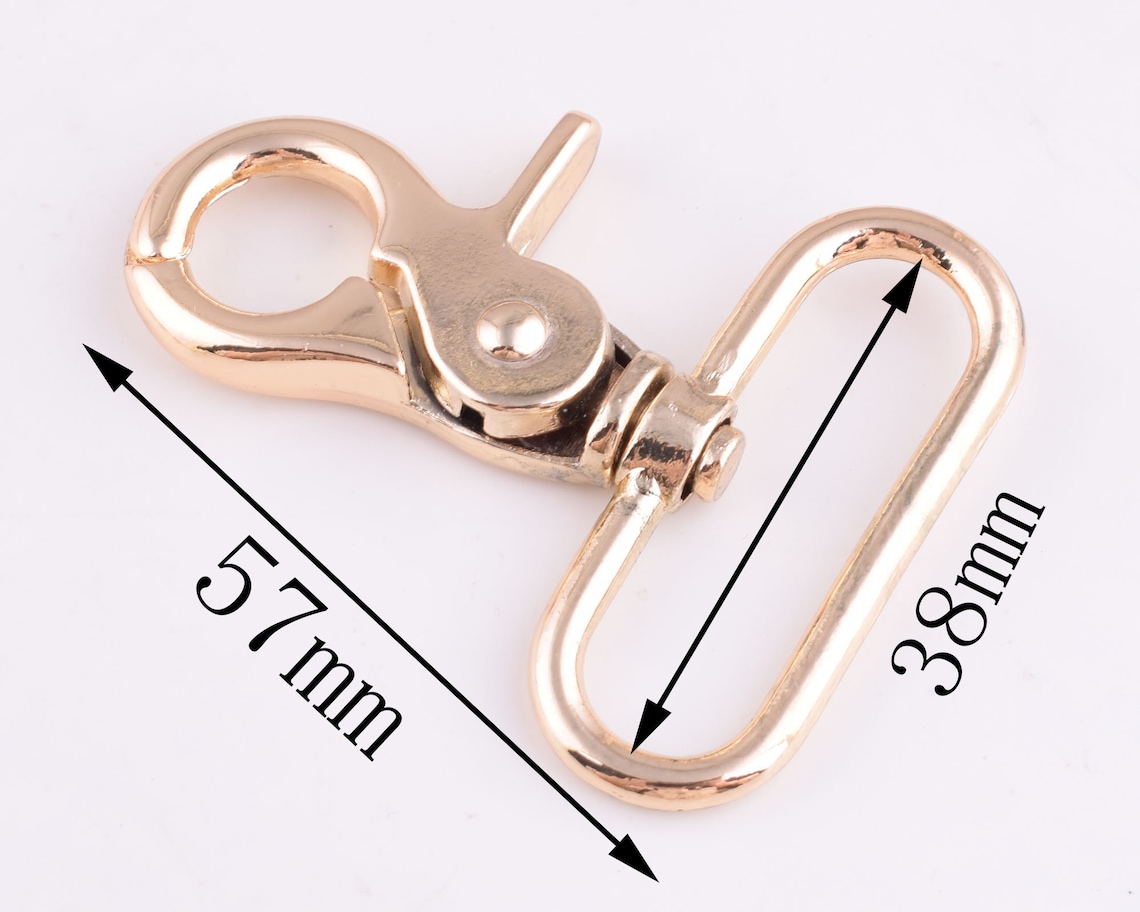 Swivel Claspslight Gold Wallet Chain Clasp1.5 Inch and 1.25 | Etsy