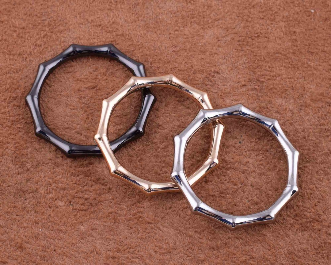 Bamboo Metal O Ring Round Strap Ring 1 Inch Loop Rings Handbag Rings ...