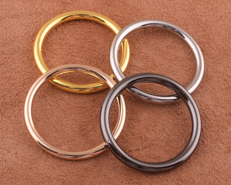 Metal O Ring 6pcs Gold/light Gold/silver NON Welded O Buckle - Etsy
