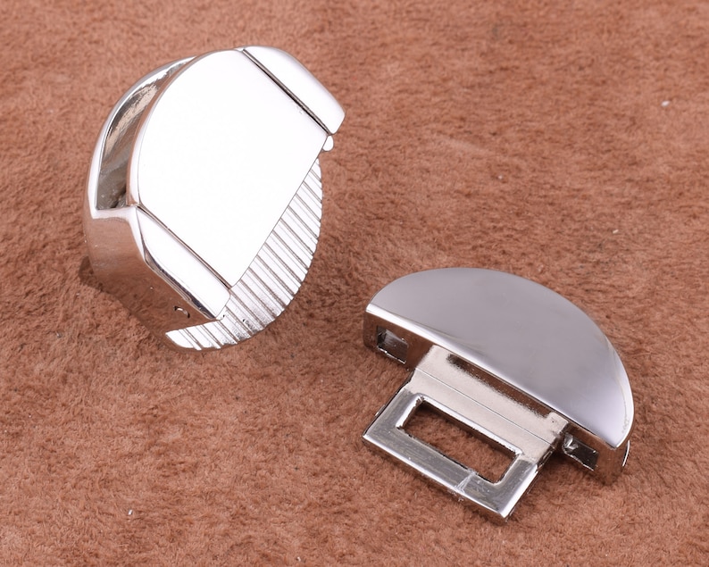 Metal Purse Locks Diy Leather Bag Metal Round Silver Thumb - Etsy