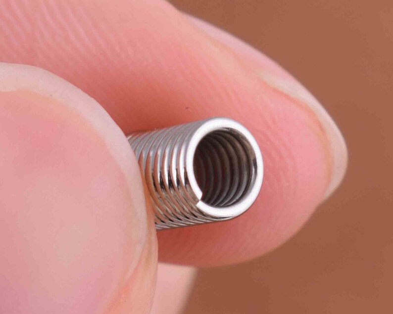 Spring Coil Bead End Tip Cap Connectorsspring Coil Crimp - Etsy