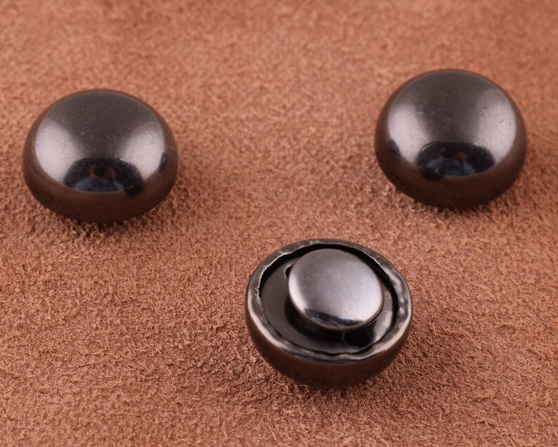 30 Sets 159 Mm Black Rivets Metal Button Double Capped Rivets - Etsy