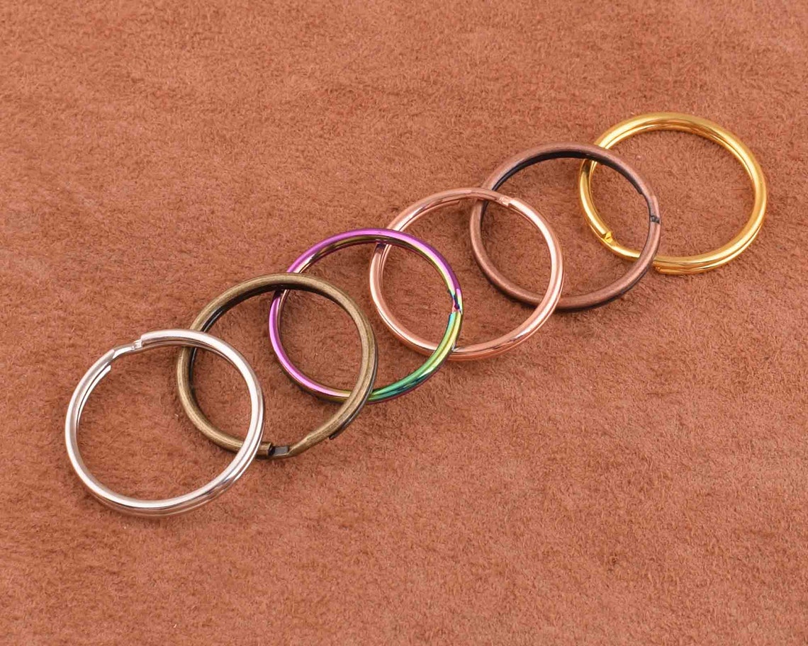 Double Split Rings1 Inch Key Rings Jump Rings Double Loops | Etsy