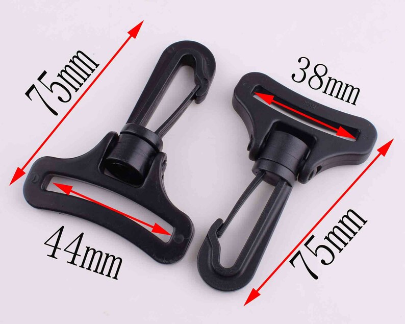 Plastic Swivel Hooks Black Plastic Swivel Clip Snap Hook - Etsy