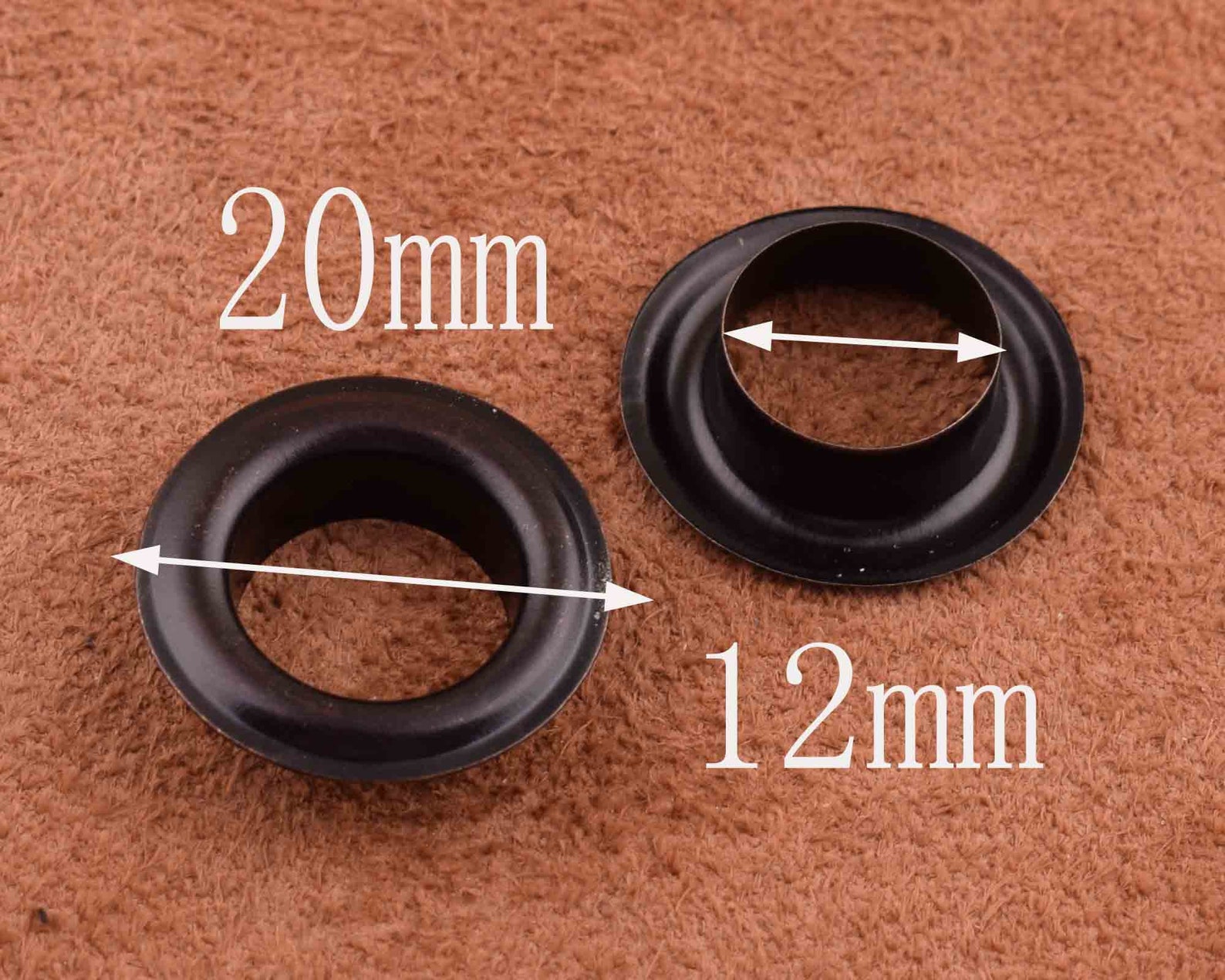 12mm black Eyelet grommet iron Grommets eyelets 50 setsRound | Etsy