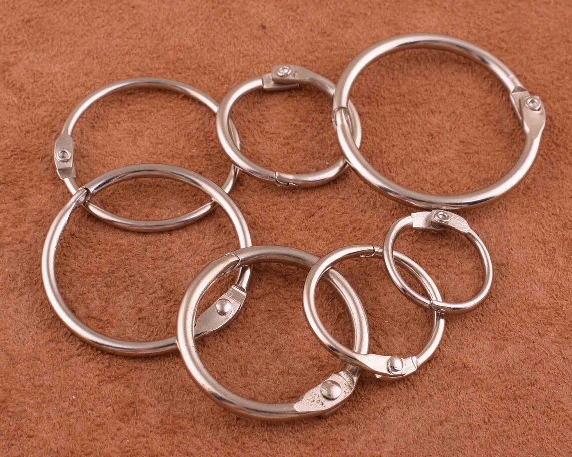 Silver Binding Ringsmetal Silver Book Card Binder Hinge Snap | Etsy