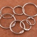 Silver Binding Rings,metal Silver Book Card Binder Hinge Snap O Ring ...