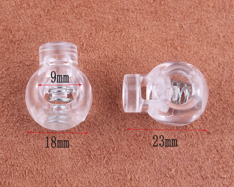 Clear Cord Lock Bean Ball Stopper Toggle Clip Plastic - Etsy