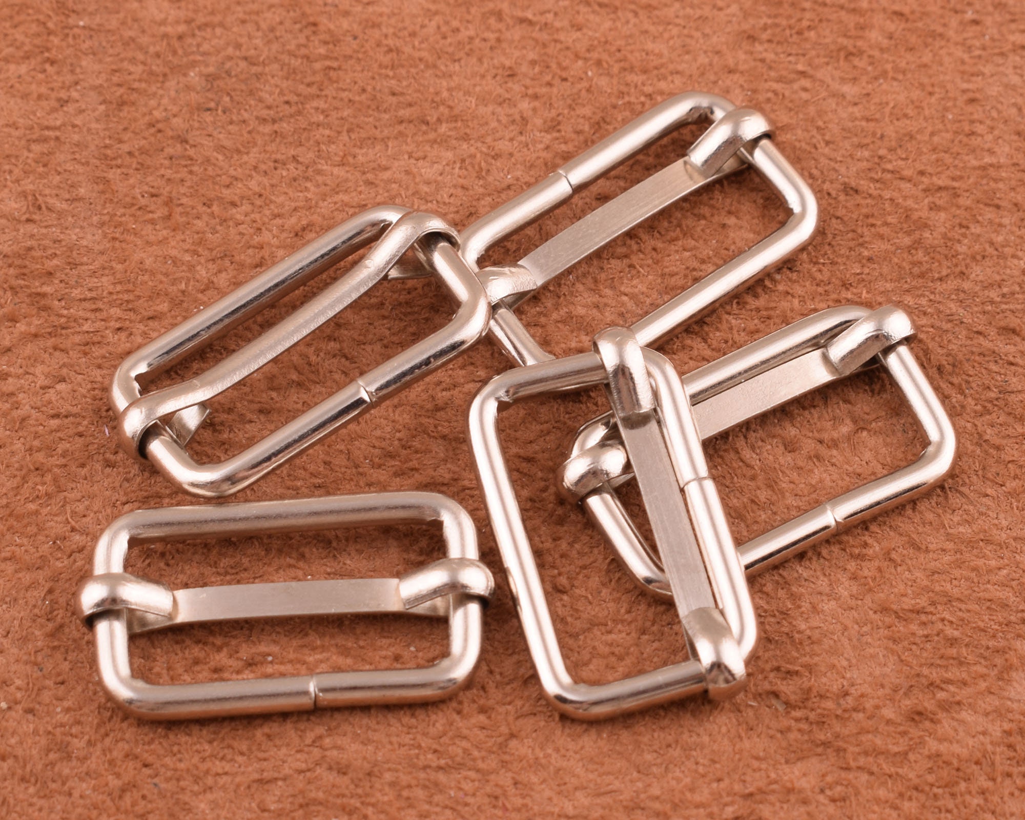 30 Pcs Metal Silver Slide Buckles,20mm Belt Buckle Strap Fasteners ...