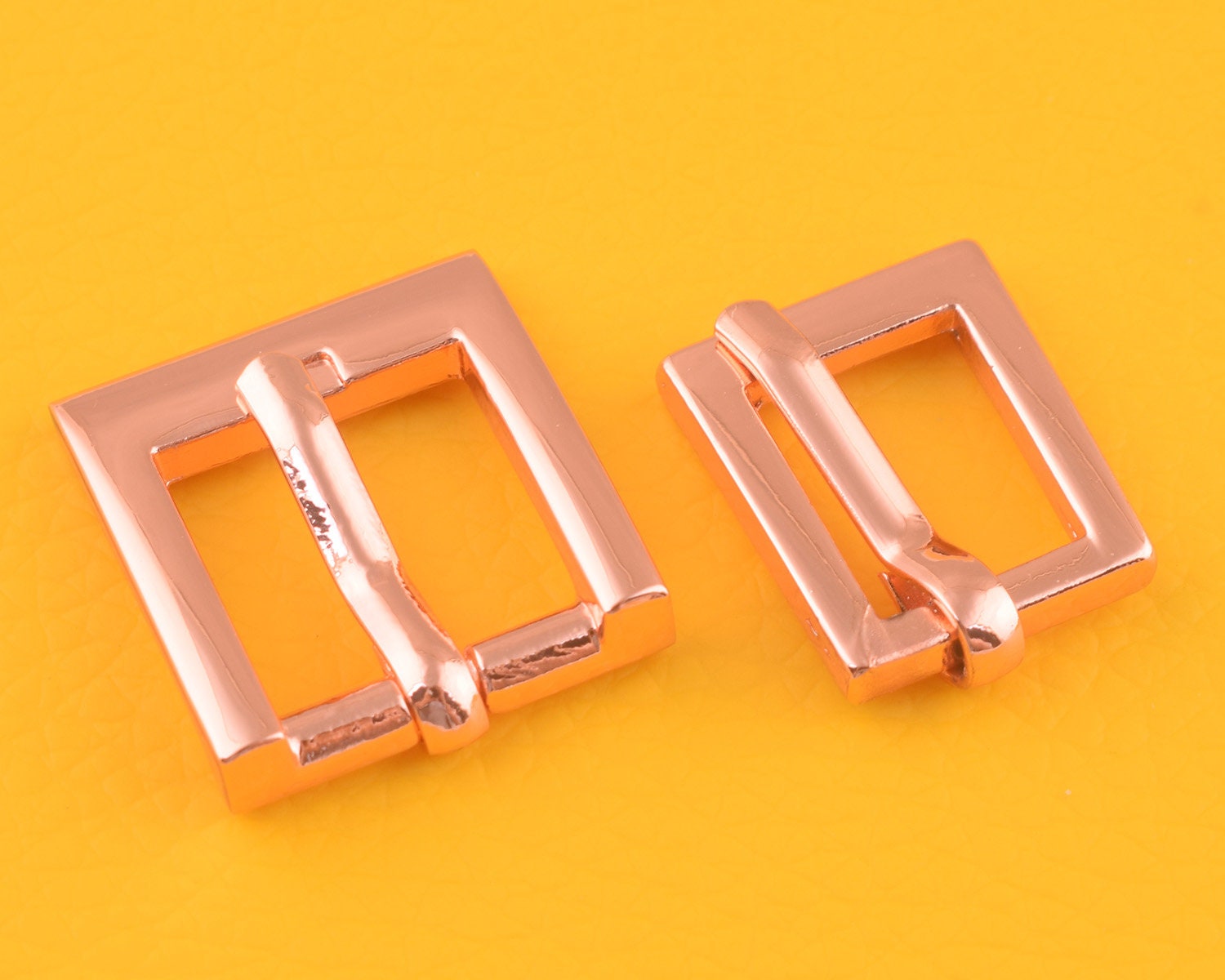 Metal Buckles Rose Gold Bar Leather Buckle Buckles for - Etsy