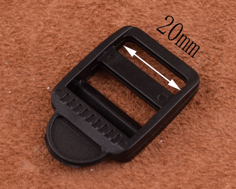 Wholesale Ladder Lock Slider Plastic Buckles Backpack Bag Straps Black ...