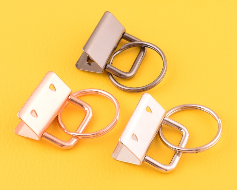 Key Fob Hardware 1 Inch Nickel Plated 10 Setskey Fob Hardware - Etsy