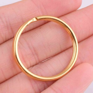 30mm Round Split Ring,iron Circle Key Ring,solid Keychain Ring Round ...