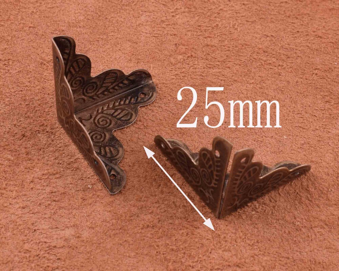 Bronze Metal Box Corner,1 Inch Metal Book Corner,decorative Corner 25 ...