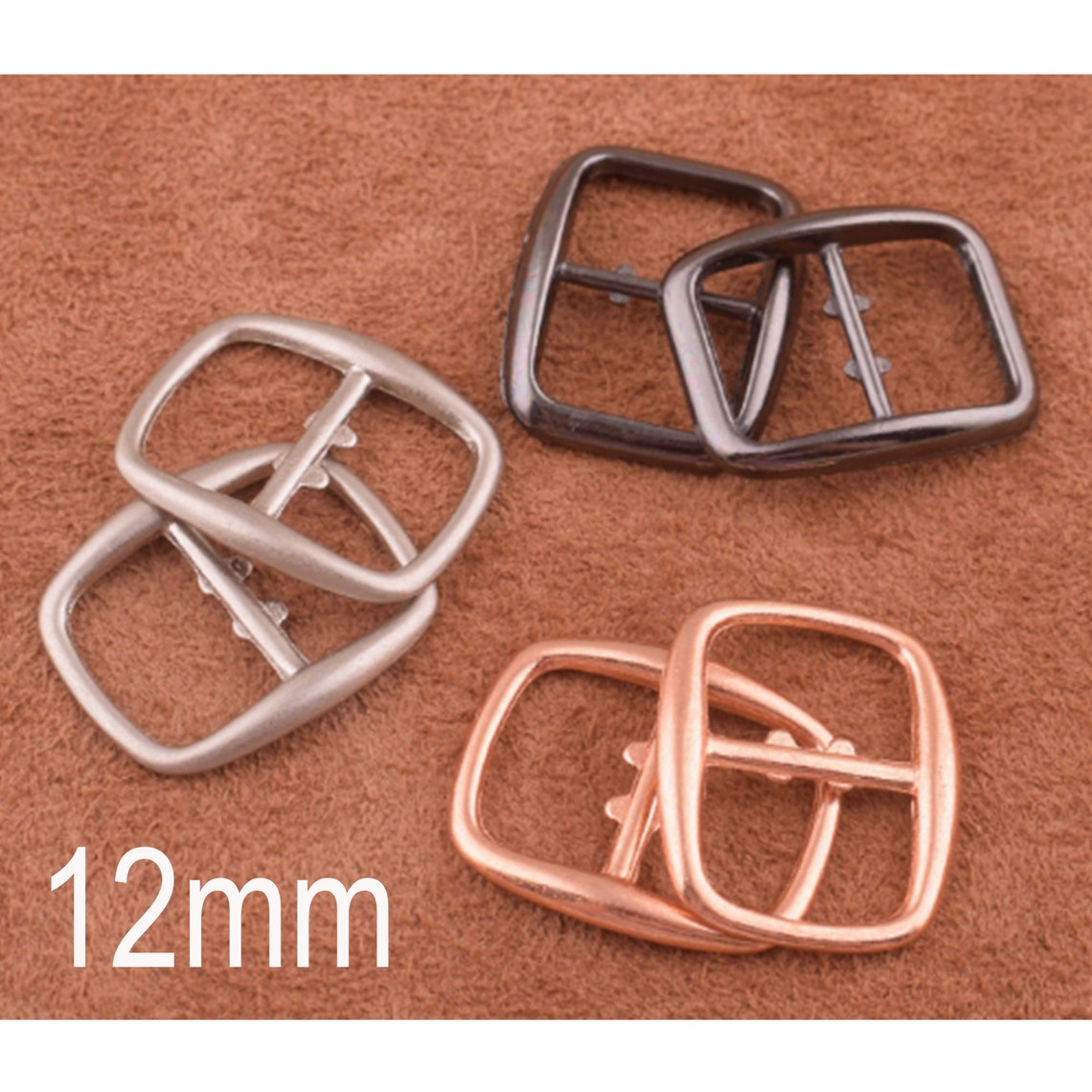 50 PCS 12mm Rose Gold/gary/gunmetal Buckles Slide Buckle for - Etsy