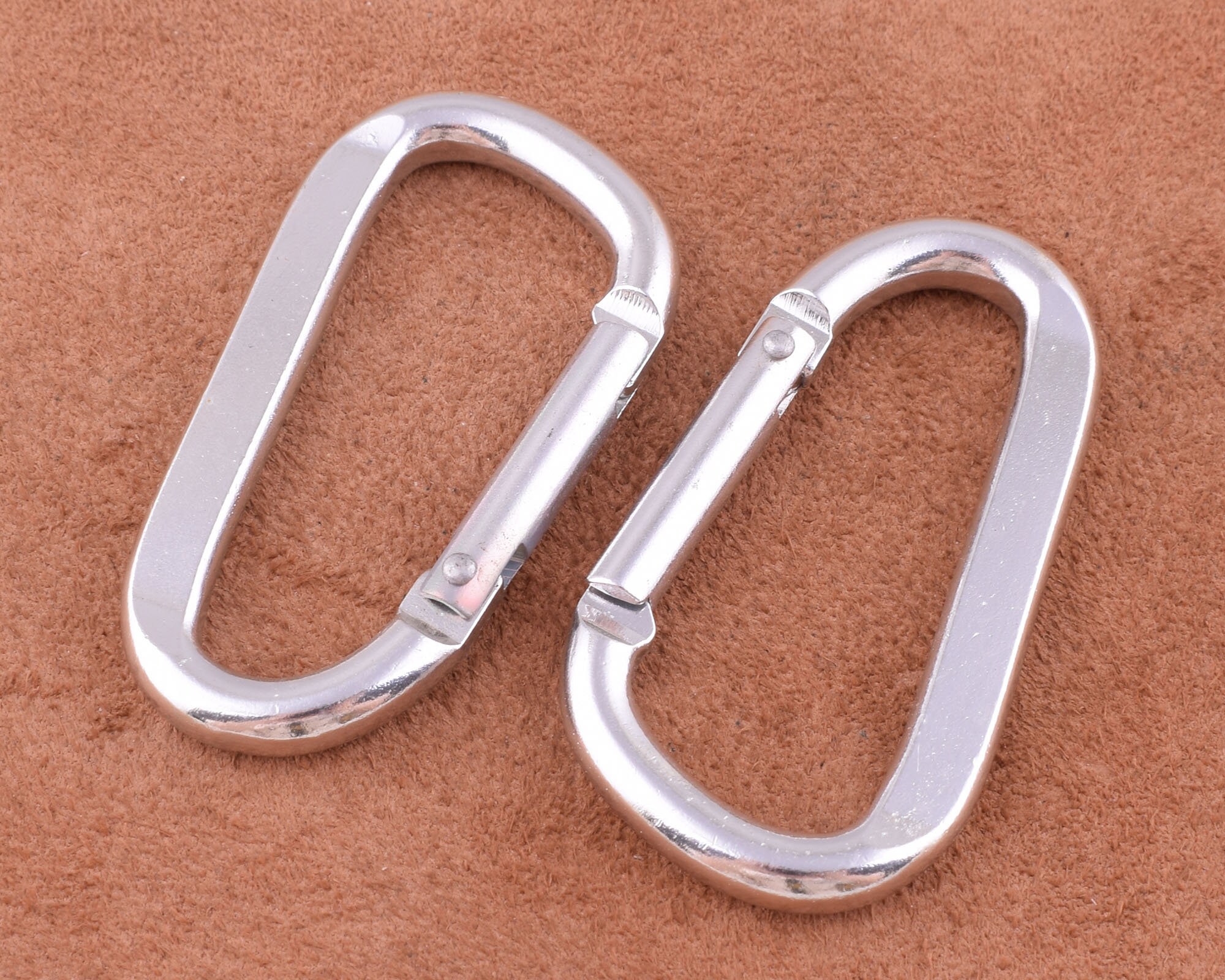 Silver Key Chain Carabiner Clip5622mm Key Ring Paracord Key | Etsy