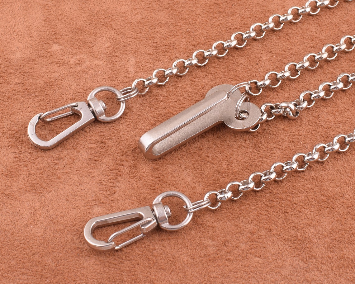 Bag Handle and Swivel Clasp With Metal Flat Mesh Chain 33 - Etsy