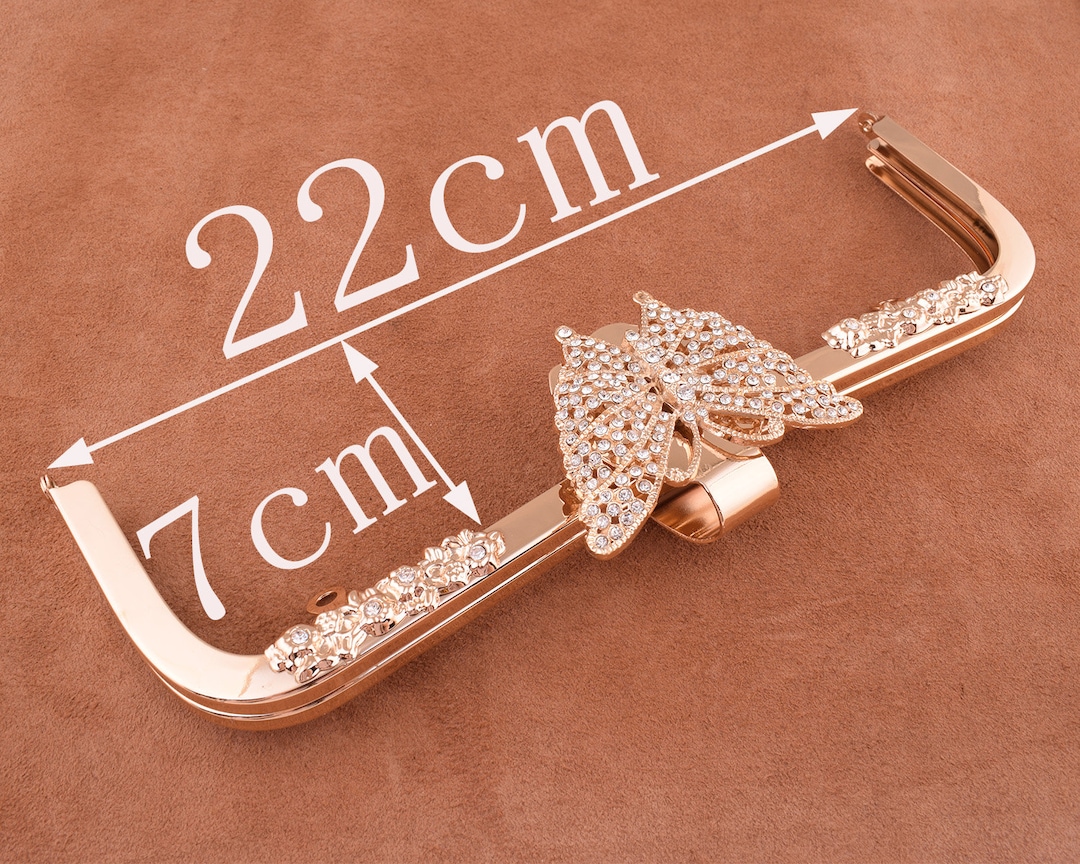 Butterfly Pattern Purse Frame 22*7cm Frame for Purse Bag Frame Metal ...