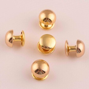 Gold Ball Cap Double Headed Metal Rivets,dome Rivet Gold Rivets,11*10 ...