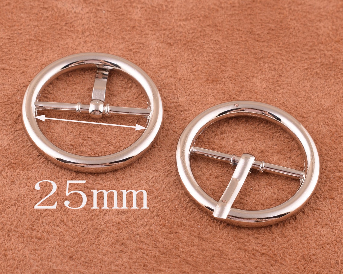 Silver Metal Buckle 1 Metal Buckles-small Bucklestrio - Etsy