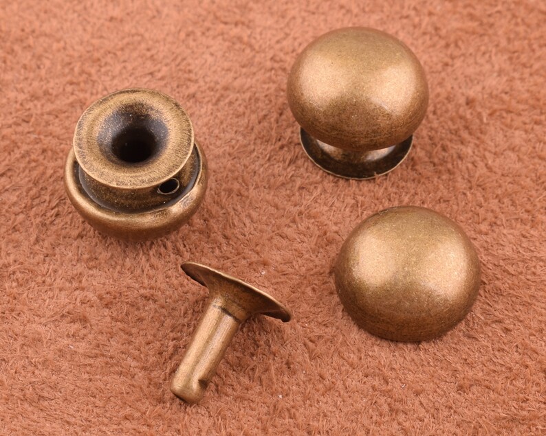 20set Single Cap Rivets 1210mm Big Rivets Bronze Rapid Rivets - Etsy