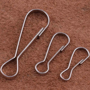 Lanyard Snap Clip Hooks Lanyard Clasp 20-40mm Spring Clips Jewelry ...