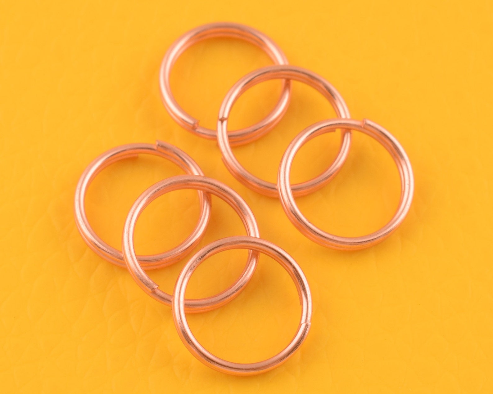 200pcs Rose Gold Mini Key Ring 8mm Rose Gold O Ring Large Key - Etsy
