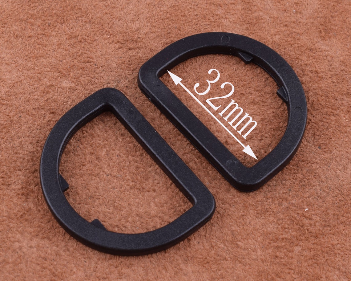 Plastic D-rings Black D Rings Plastic D ring 1.25 inch Purse | Etsy